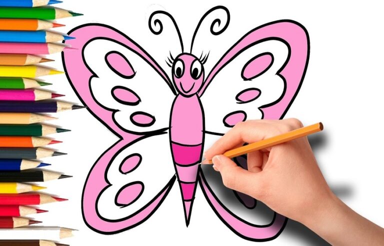 A Step-by-Step Tutorial on How to Draw Butterfly for Kids ...